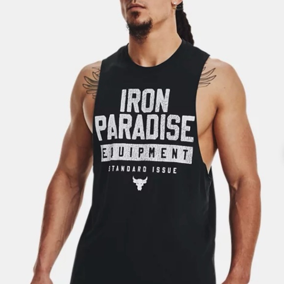 Under Armour | Shirts | Mens Project Rock Iron Muscle Tank | Poshmark